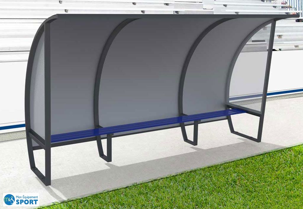 Banc de touche en aluminium Sodex Sport 2 m de hauteur - Sodex