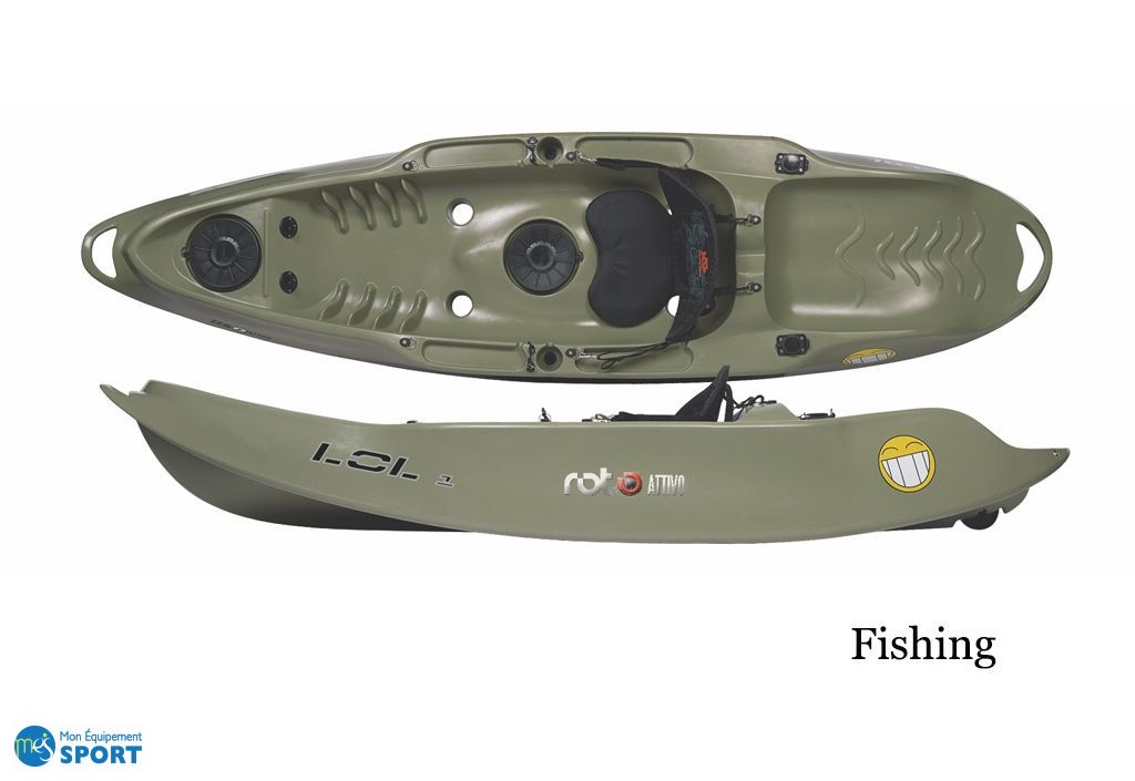 Kayak Sit-On-Top LOL 1 Basic, Weekend ou Fishing 300x80x35 cm - Roto