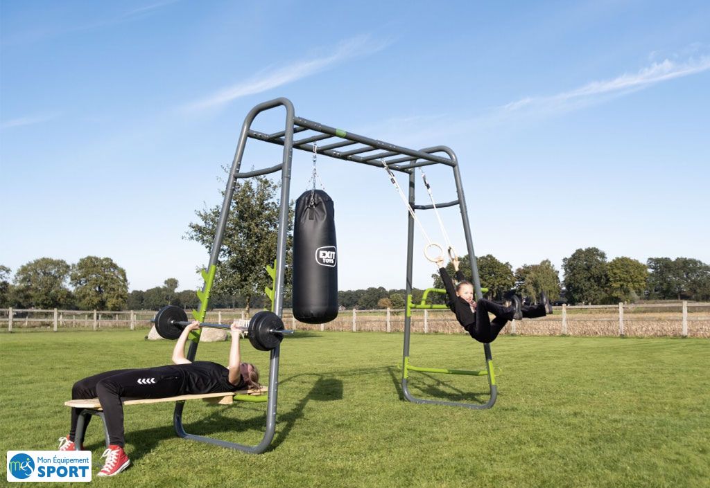 Station de musculation extérieure en acier – Monkeybar MB230 - Exit Toys