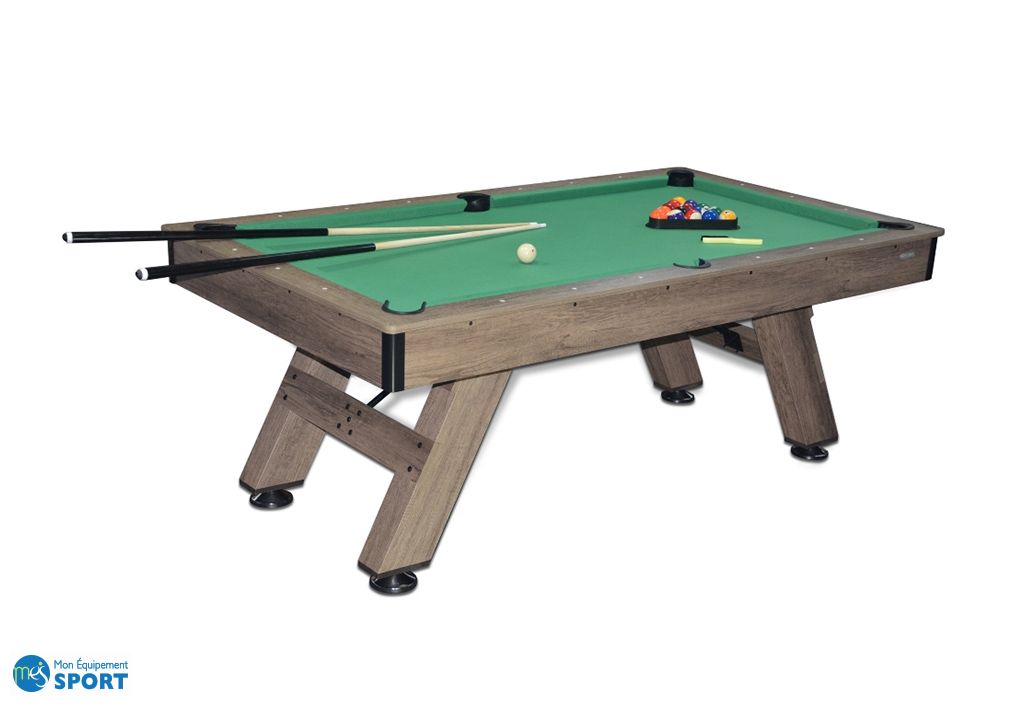 Billard américain en bois Zeus Vintage – 213 x 119 x 81 cm - Devessport