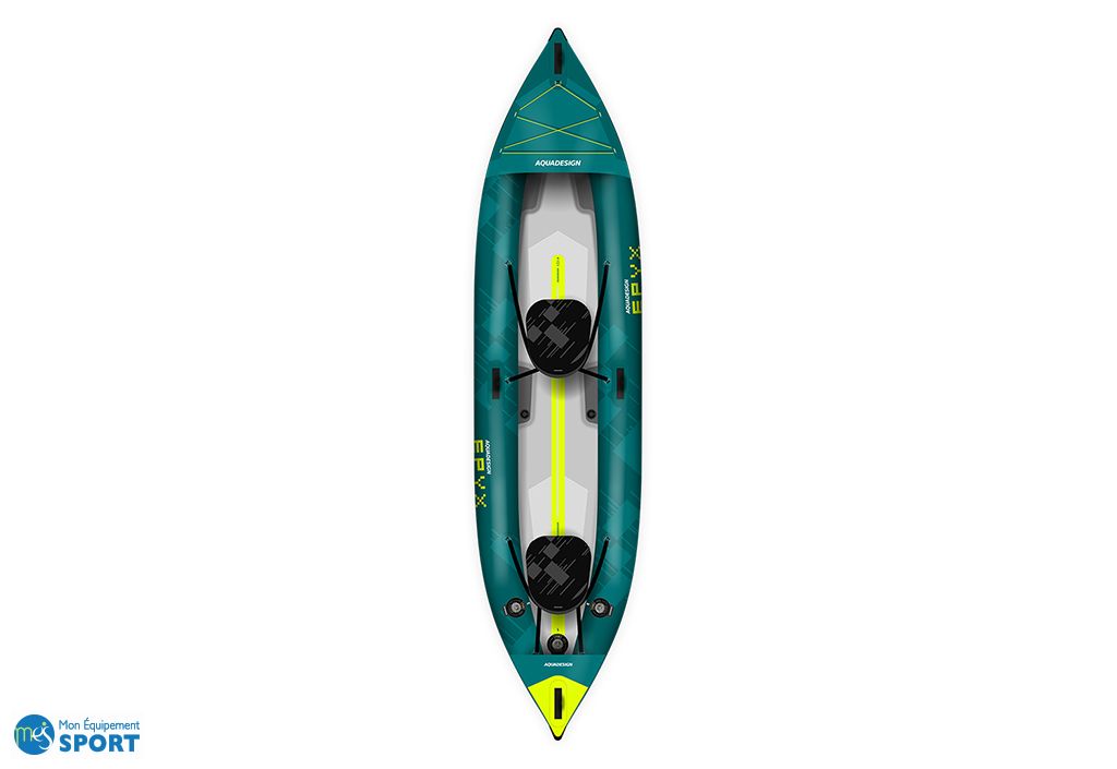 Kayak gonflable 2 places en PVC et Dropstitch – Epyx 380 - Aquadesign
