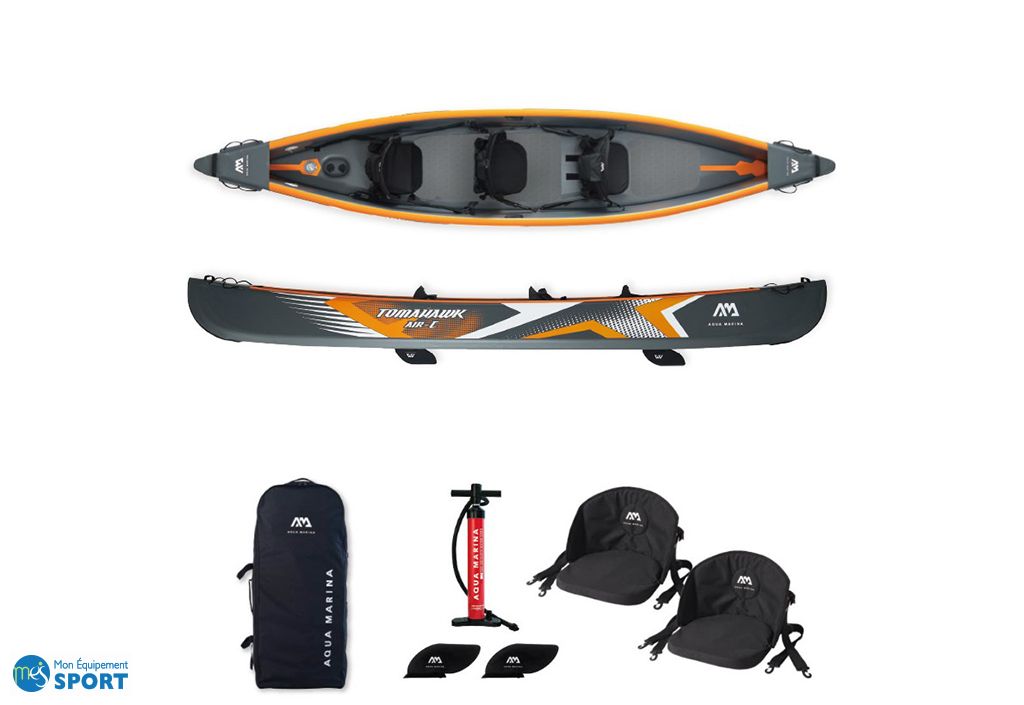 Kayak gonflable en PVC Drop Stitch – Tomahawk - - Aqua Marina