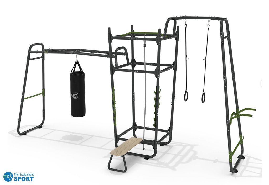 Station de musculation extérieure en acier – Powerstation PS610 - Exit Toys