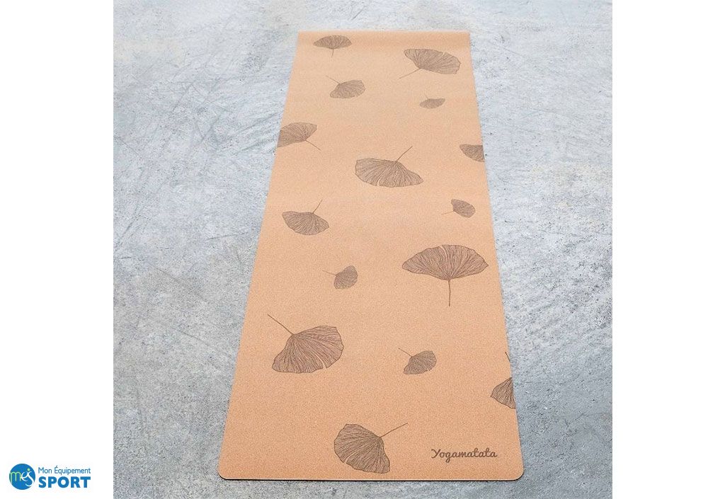 Tapis de yoga pliable en caoutchouc et liège naturel - Yogamatata